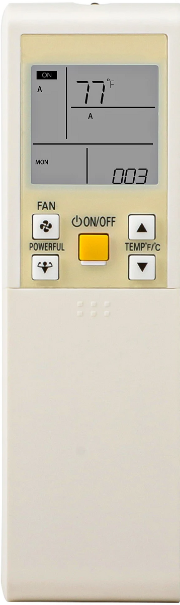 One for all - Daikin Air Conditioner Remote Models A & FTX (MFDNBLV1 ...