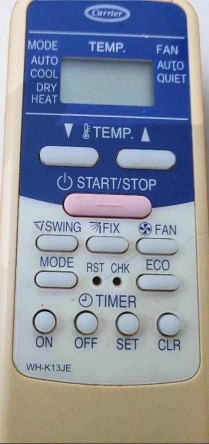 Replacement Remote Control for Carrier WH-K* Models – Australia Remotes