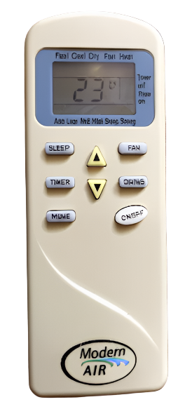 Replacement Air Conditioner Remote for Modern Air Air Conditioners ...