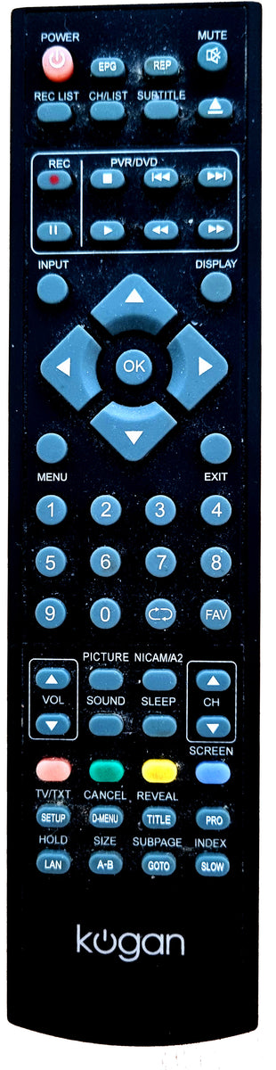 Kogan Television DVD Remote – Australia Remotes