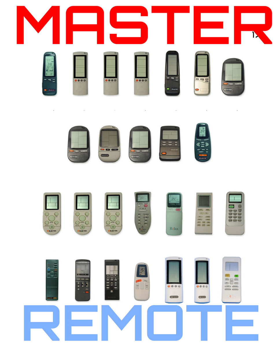 Universal Air Conditioner Remote for Emailair MASTER EMAILAIR REMOTE ...