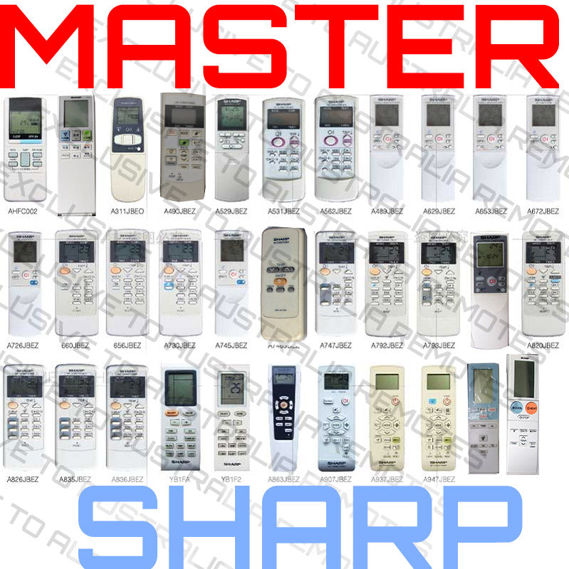Master Universal Air Conditioner Remote - For All Sharp Models ...