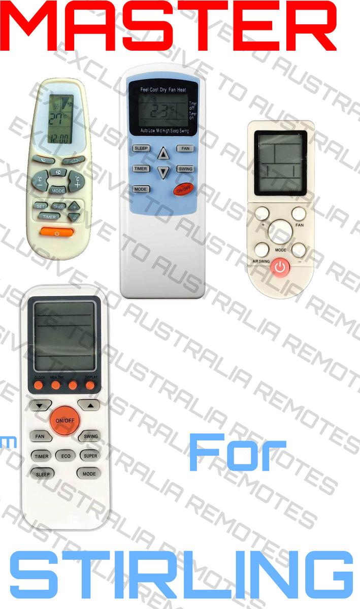 Master Universal Air Conditioner Remote for All Stirling Remotes ...