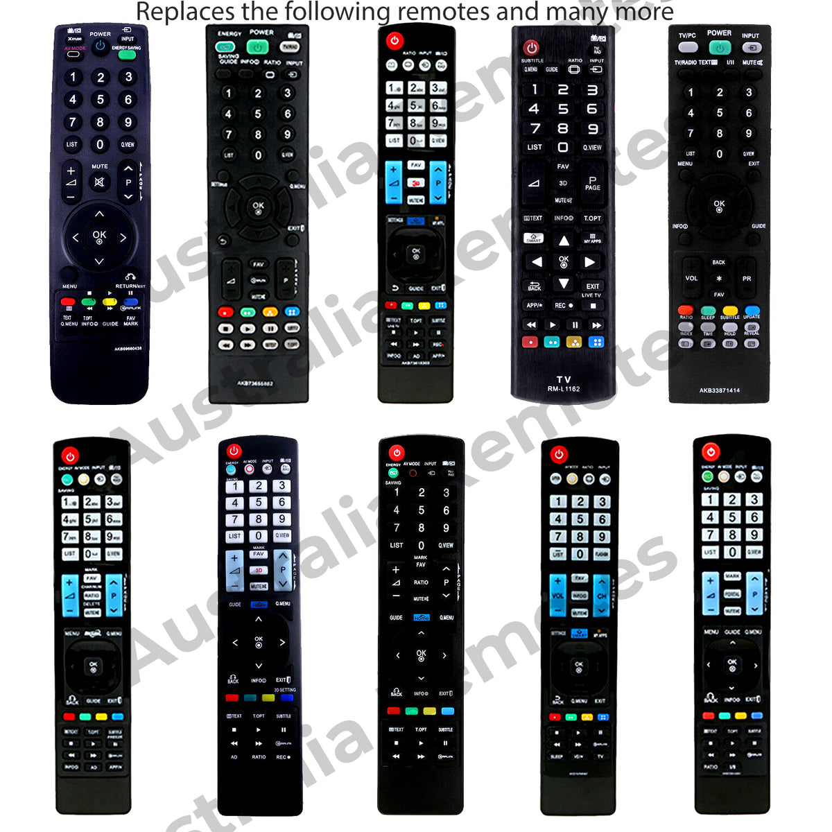 Replacement Remote for LG Smart TV's (Many Models) ( Universal ...